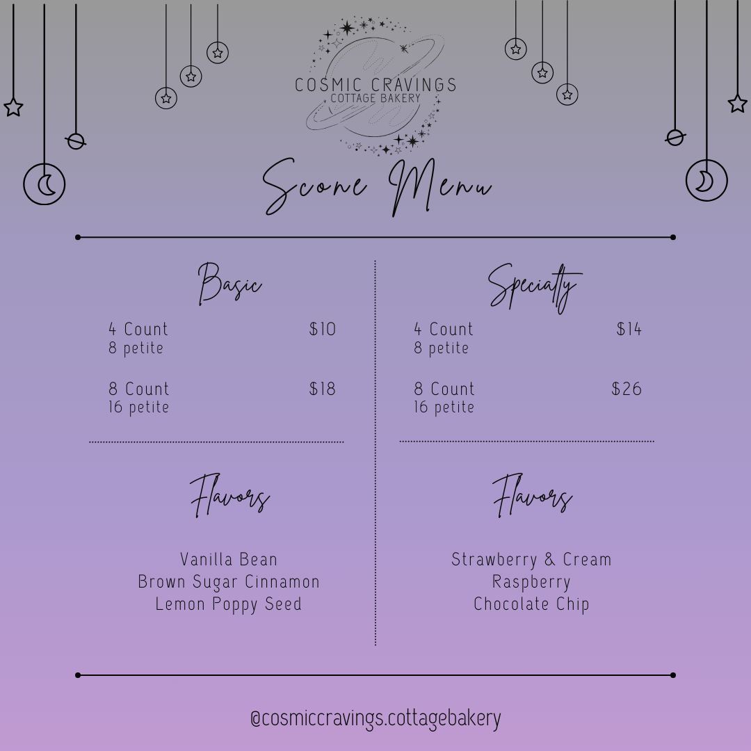 Scones! – Cosmic Cravings Cottage Bakery